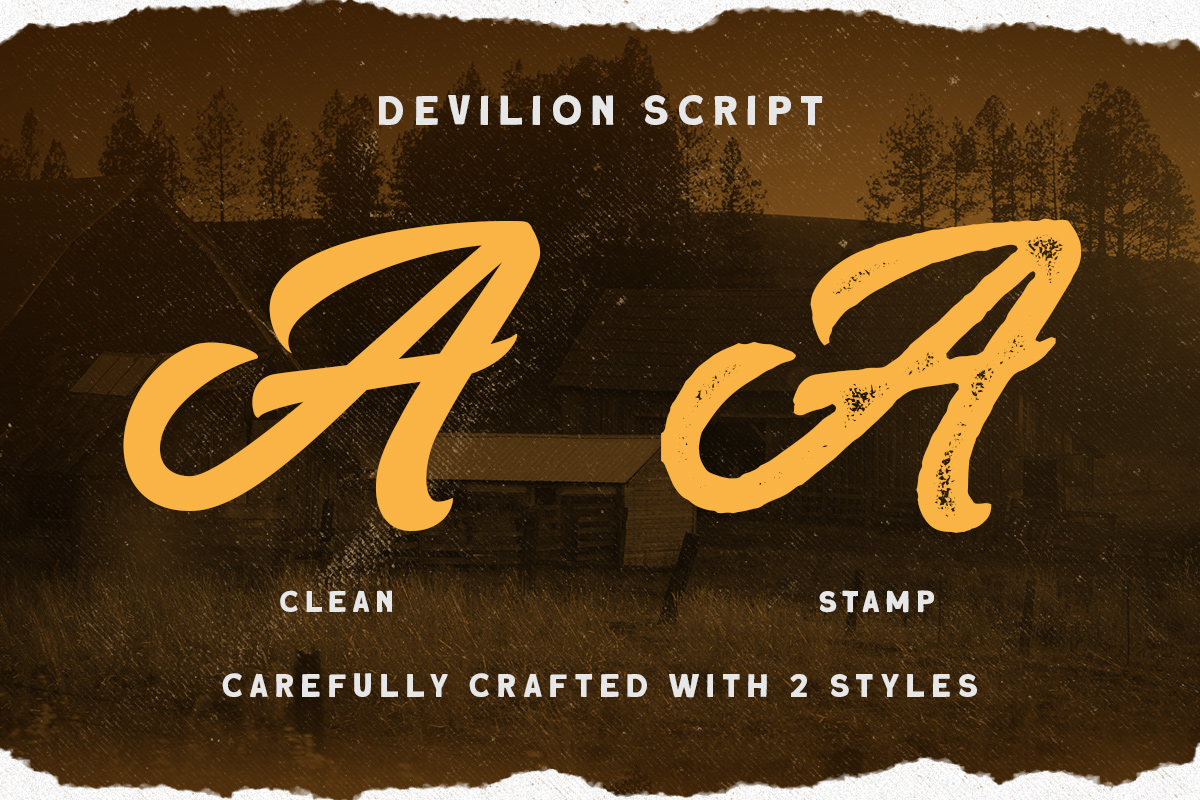 Devilion - Hand Lettering Script - Letterhend Studio
