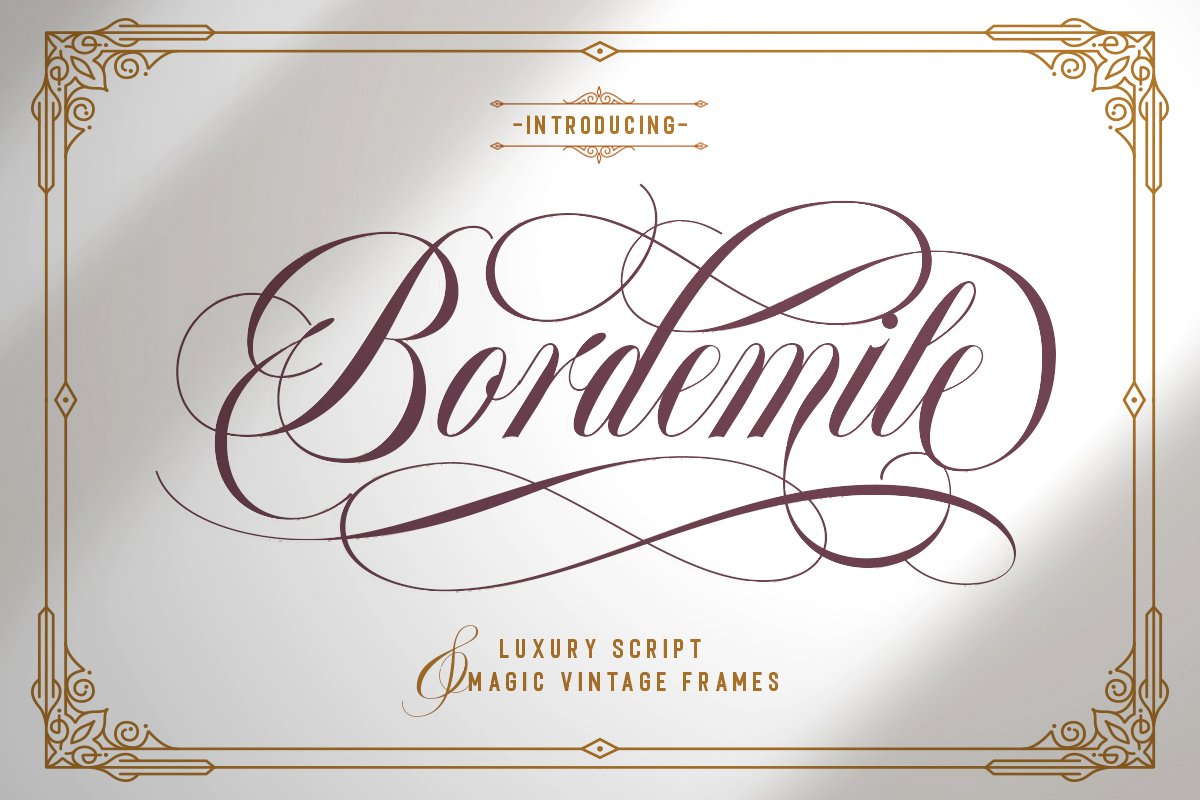 Bordemile - Luxury Script | Letterhend Studio