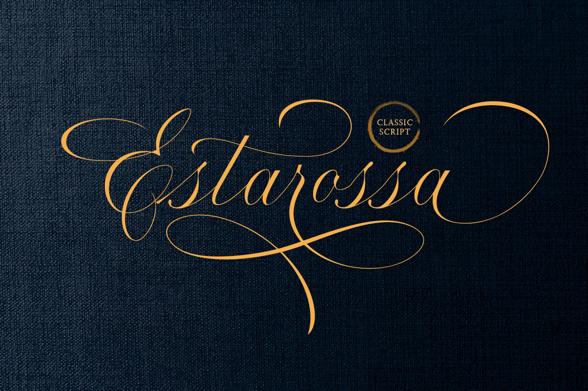 Estarossa - Classic Script | Letterhend Studio