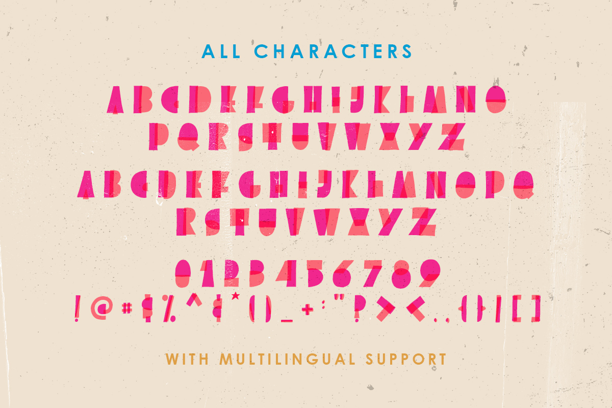 Better Hobby - Overlay Layered Font - Letterhend Studio