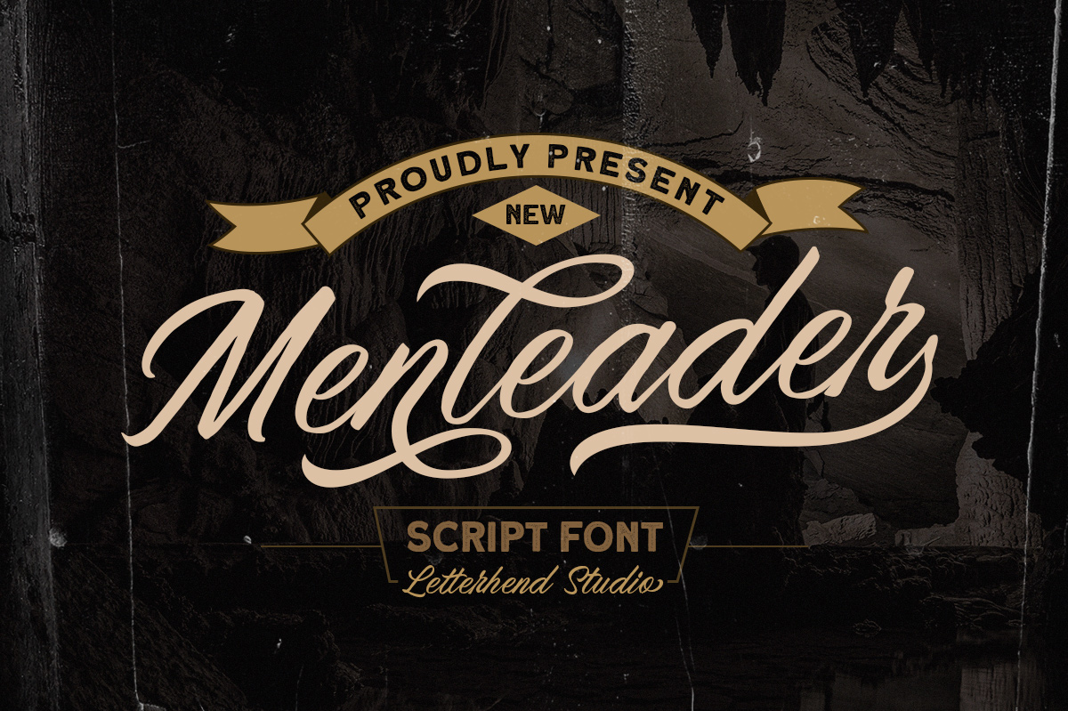 Menleader - Script font | Letterhend Studio