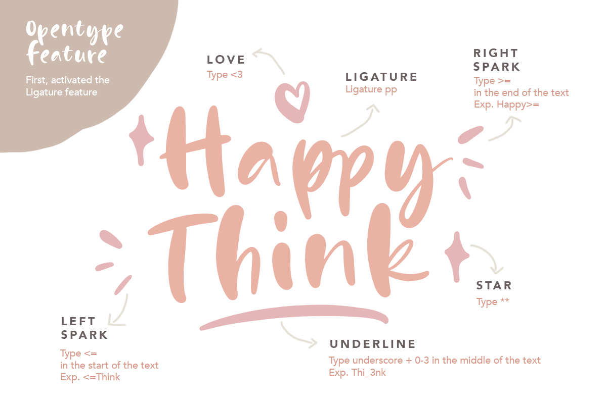 Happy Pink - Handwritten Font - Letterhend Studio