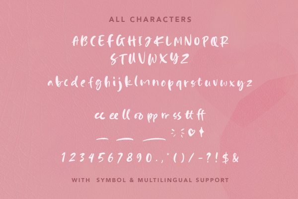 Happy Pink - Handwritten Font - Letterhend Studio