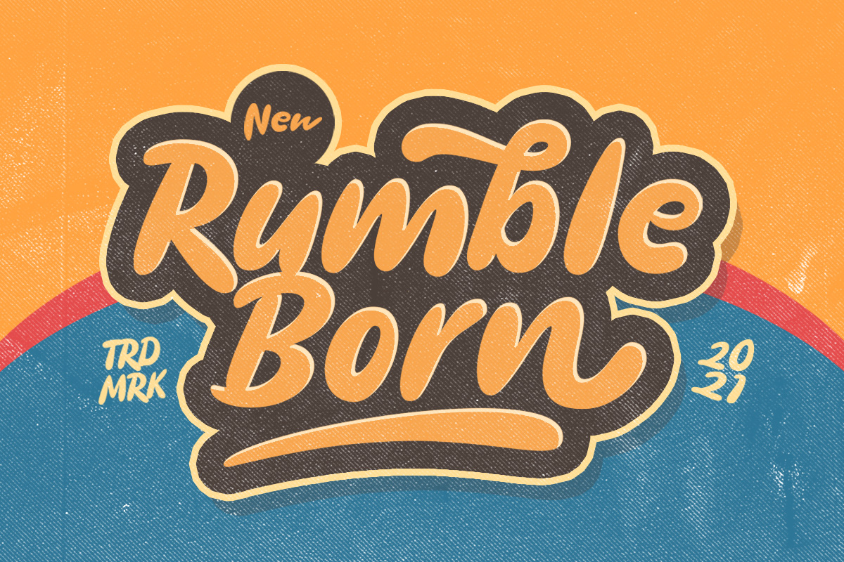 Rumble Born - Bold Display Typeface | Letterhend Studio