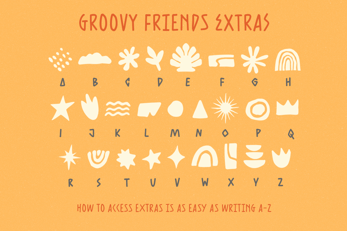 Groovy Friends - Playful Font - Letterhend Studio