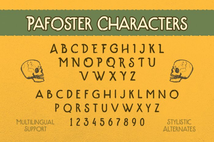 The Pafoster - Display Font - Letterhend Studio