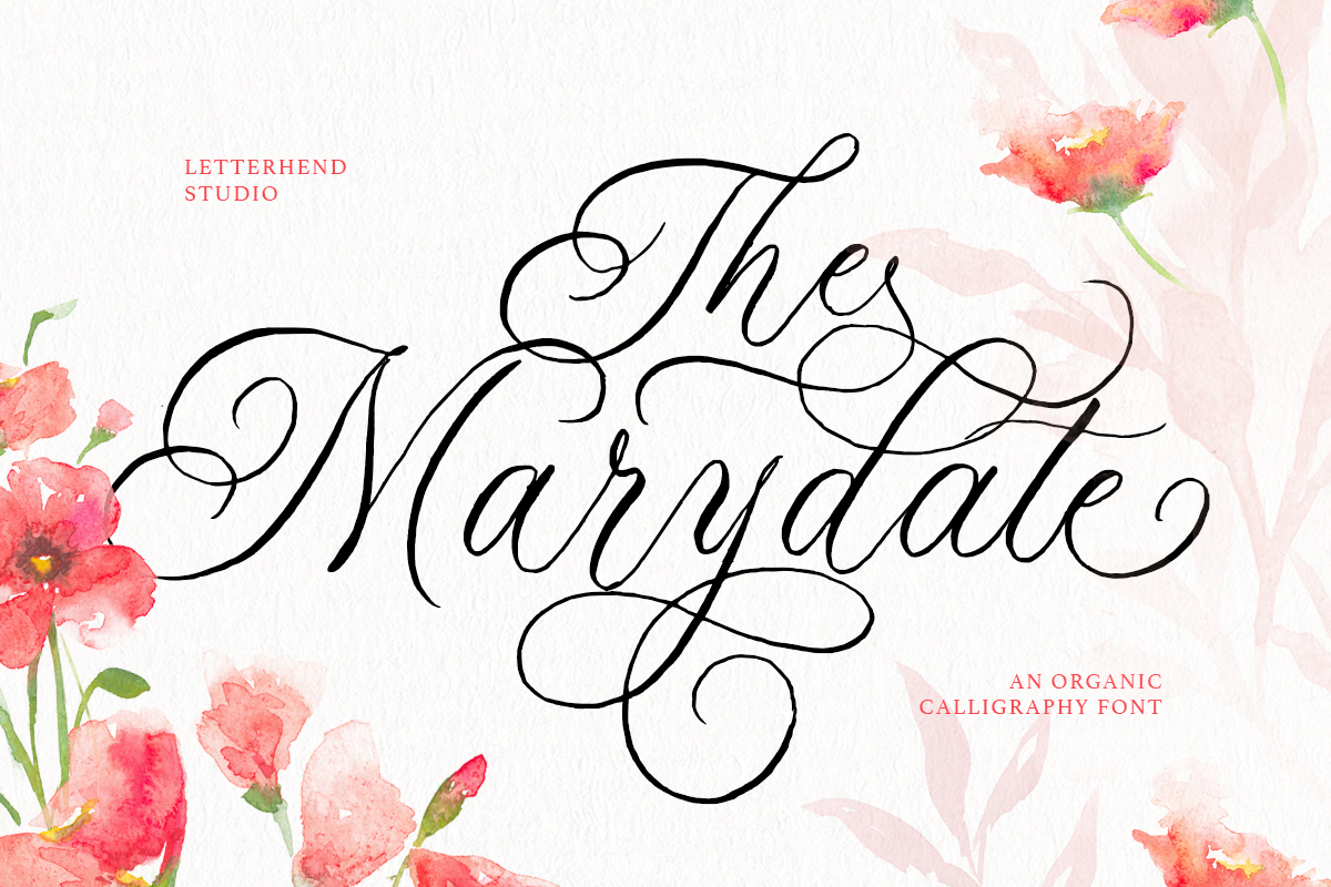 The Marydate - Organic Calligraphy | Letterhend Studio