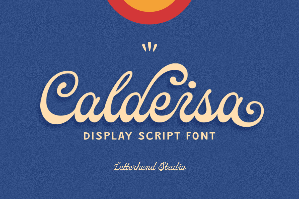 Caldeisa - Unique Display Script | Letterhend Studio