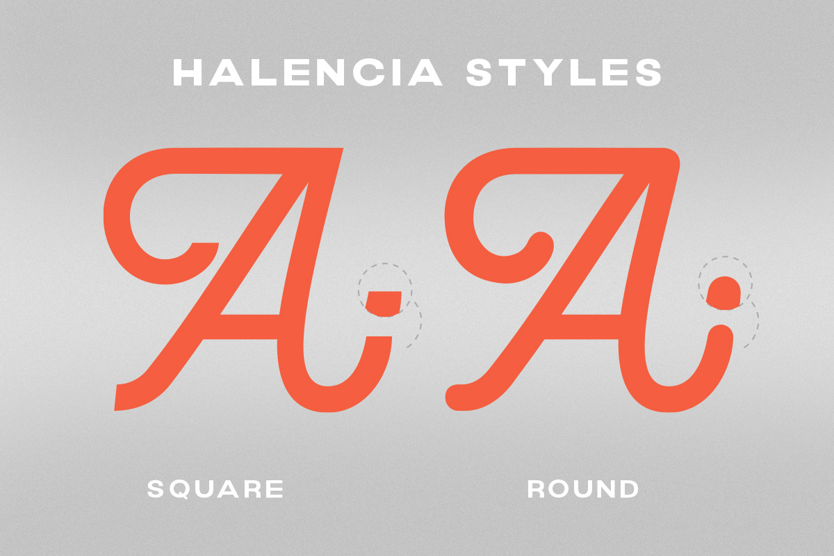 Halencia - Monoline Script | Letterhend Studio