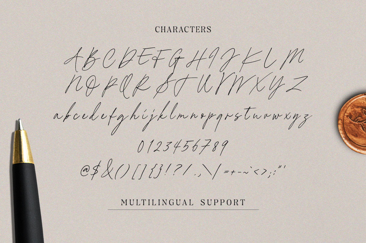 Andrea's Signature | Letter hend Studio