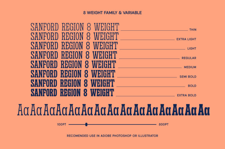 Sanford Region - Variable Font - Letterhend Studio