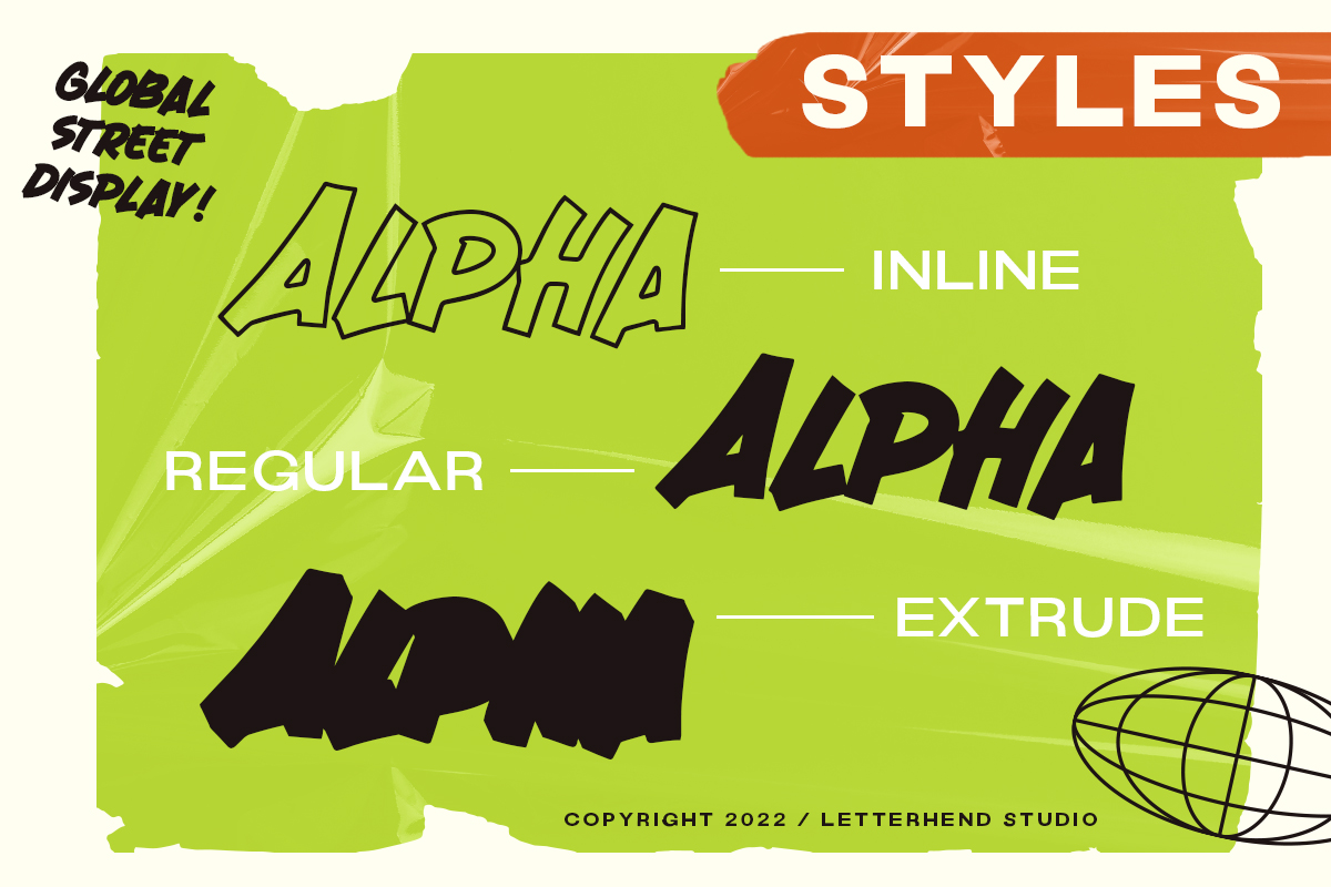 Global Street - Bold Display Font | Letterhend Studio