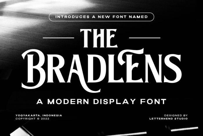 The Bradlens - Modern Display Font | Letterhend Studio