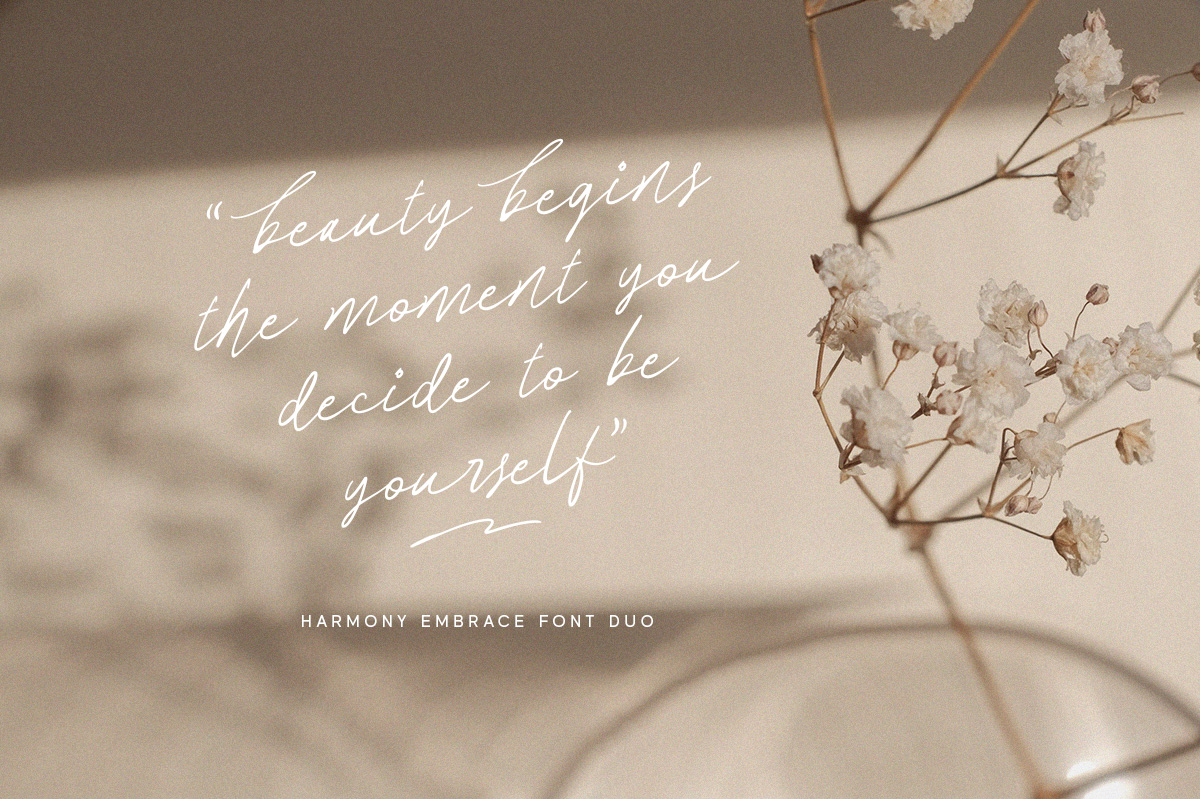 Harmony Embrace - Stylish Font Duo | Letterhend Studio