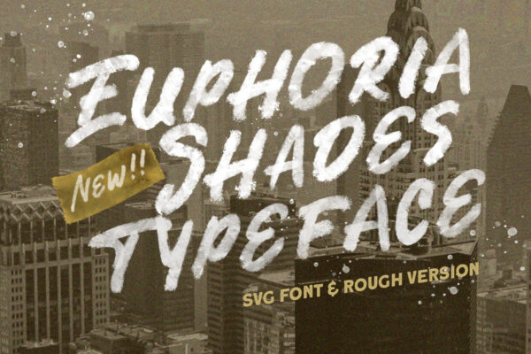 Euphoria Shades - SVG Typeface | Letterhend Studio