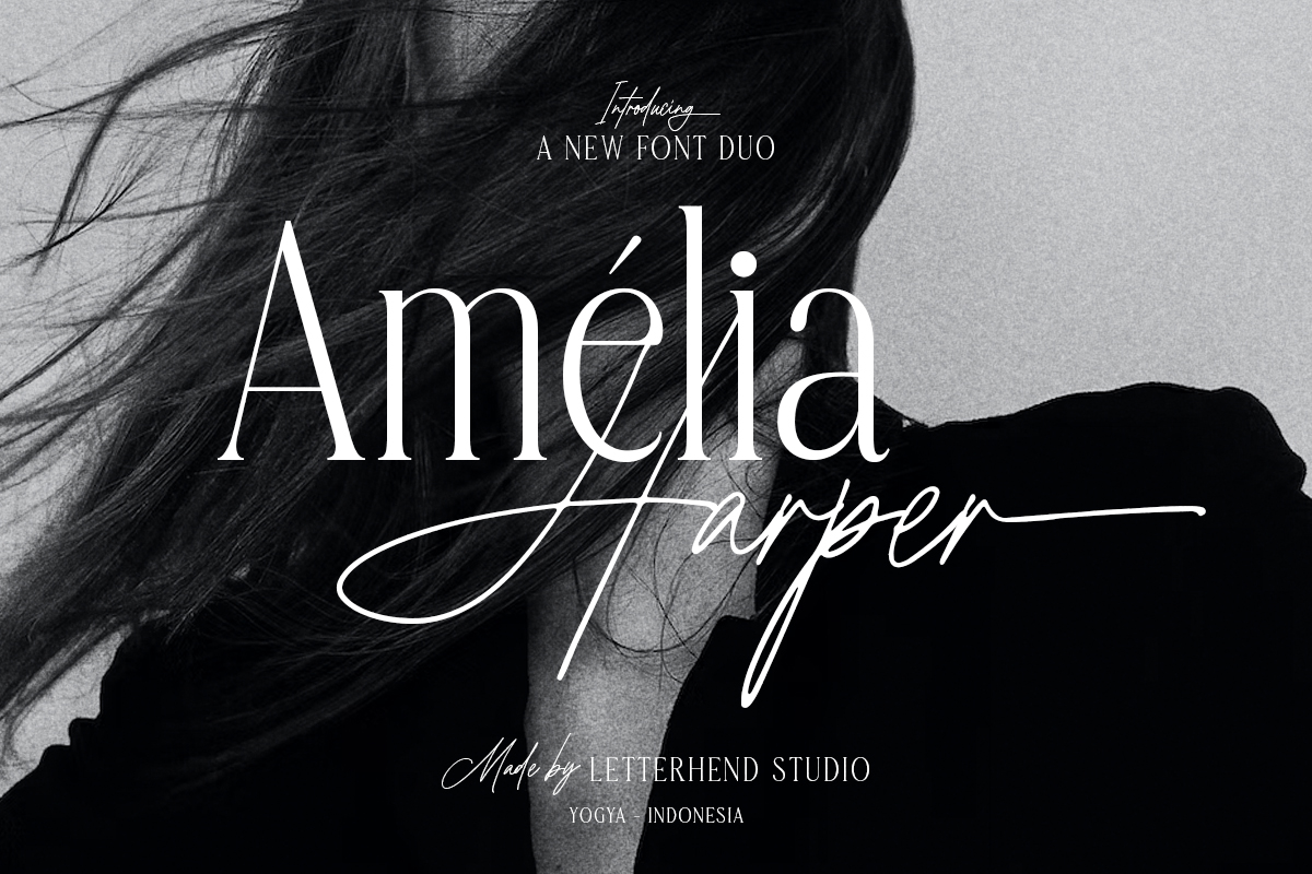 Amelia Harper Font Duo | Letterhend Studio