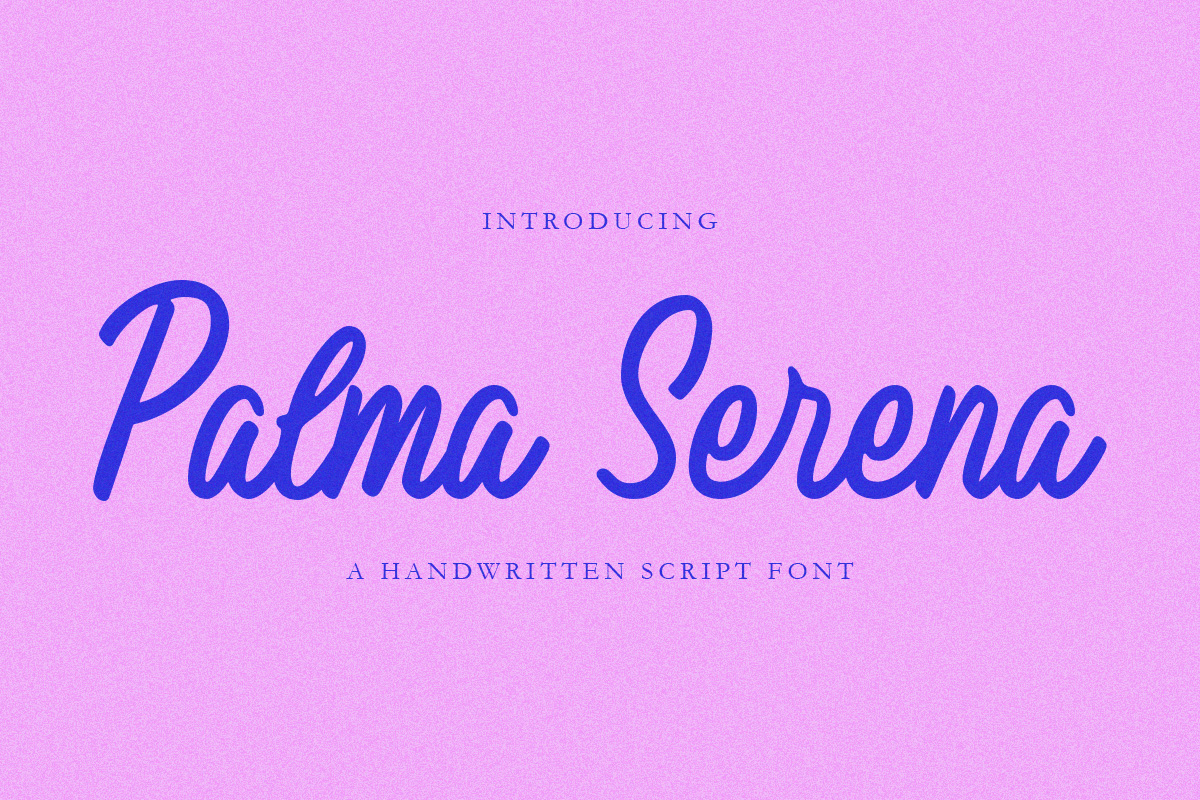 Palma Serena Handwritten Script | Letterhend Studio